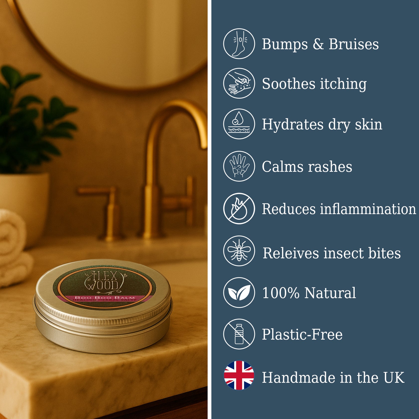 Herbal Healing Salve 'Boo Boo Balm' - 100ml | The Ilex Wood